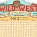 Wild West Word Search - Etsy