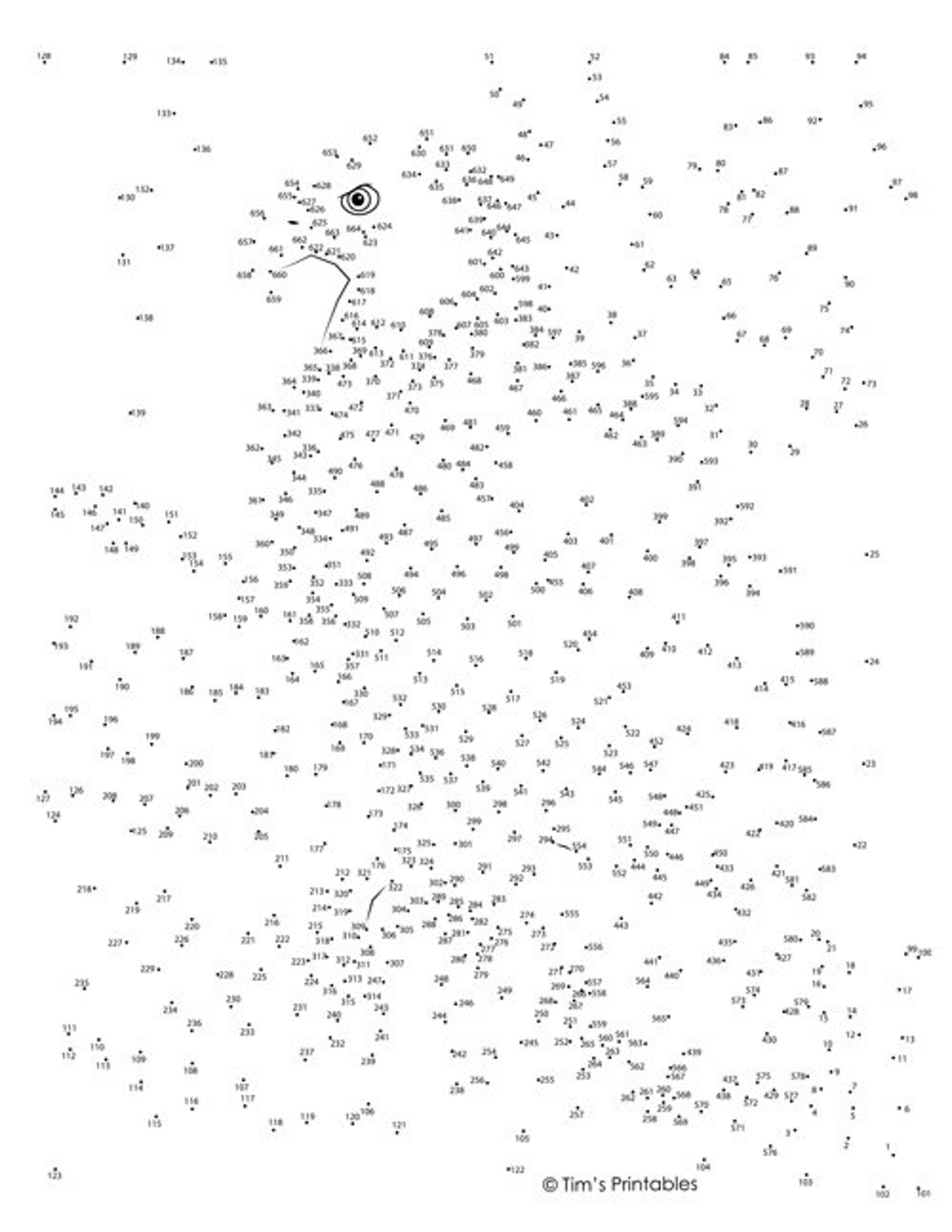 Bald Eagle Dot-to-dot / Connect the Dots PDF - Etsy