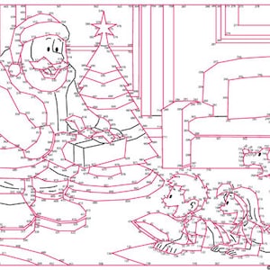 Christmas Eve Extreme Difficulty Dot-to-dot / Connect the Dots PDF - Etsy