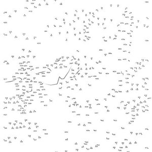 Easter Island Dot-to-dot / Connect the Dots PDF - 507 Dots - Etsy