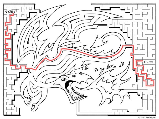 Dragon Maze - Etsy
