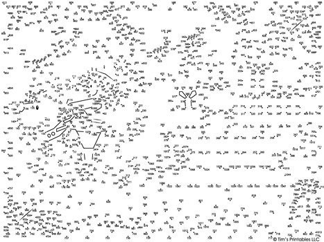 Christmas Extreme Difficulty Dot-to-dot / Connect the Dots - the Elf ...