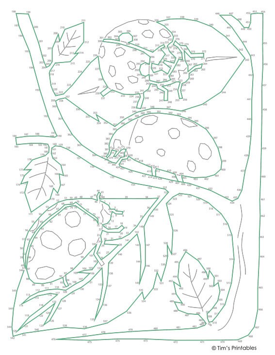 Ladybug Dot-to-dot PDF - Etsy