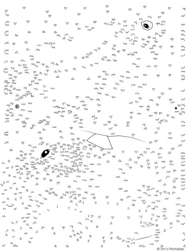 Animal Extreme Difficulty Dot-to-dot / Connect the Dots Vol. 1 PDF - Etsy