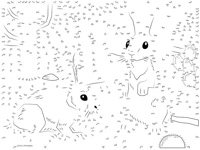 Cottontail Rabbit Dot-to-dot / Connect the Dots PDF - Etsy