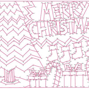 Christmas Extreme Difficulty Dot-to-dot / Connect the Dots - Etsy