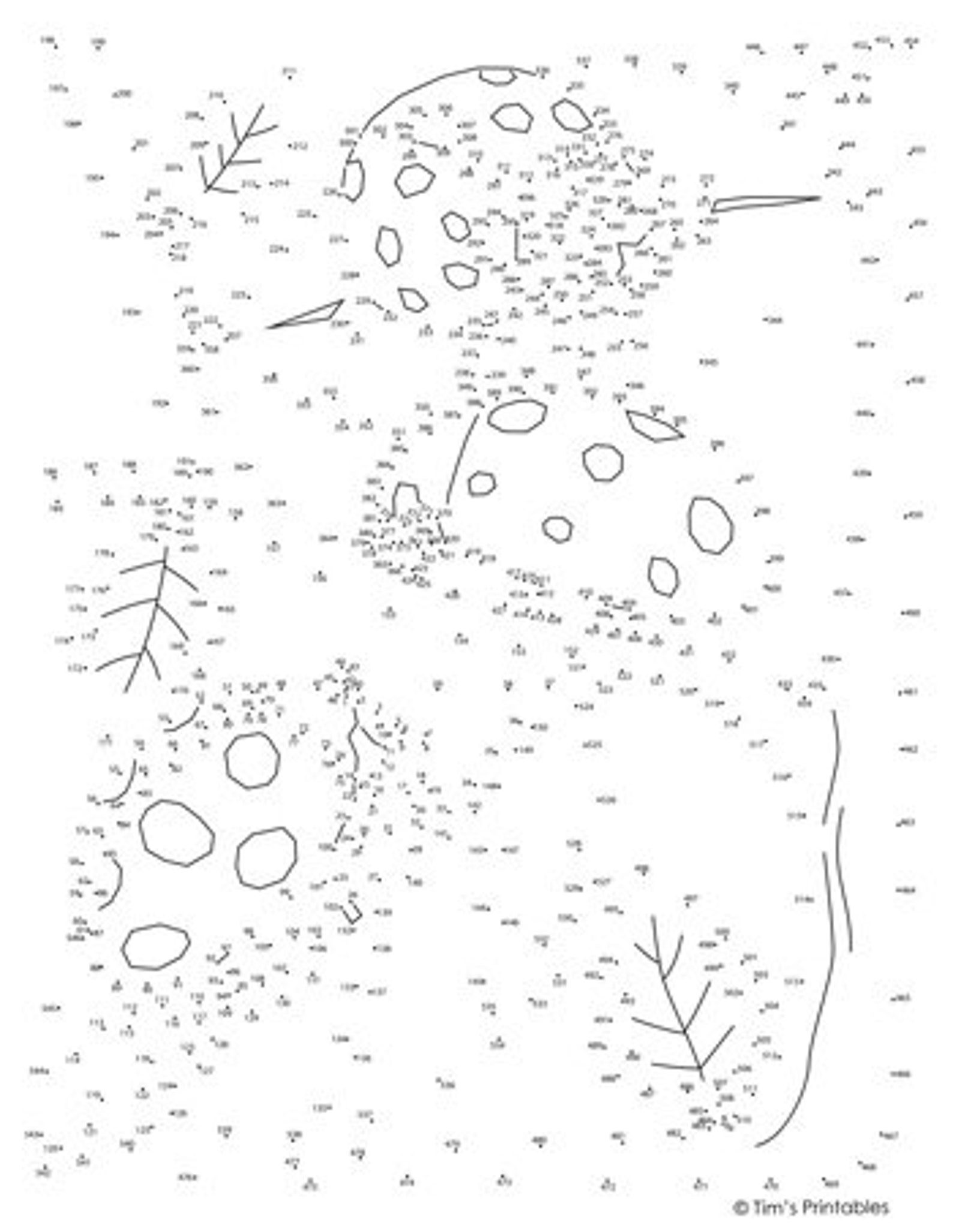 Ladybug Dot-to-dot / Connect the Dots PDF - 546 Dots - Etsy