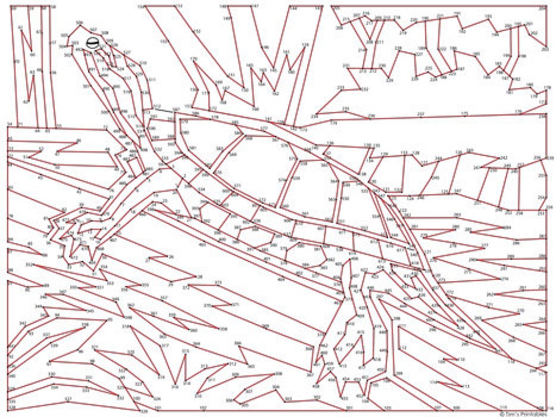 Turtle Extreme Difficulty Dot-to-dot / Connect the Dots PDF - Etsy