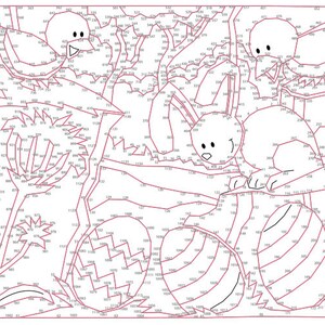 Easter Dot-to-dot / Connect the Dots PDF - 1140 Dots! - Etsy