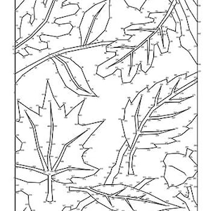 Autumn Leaves Dot-to-dot / Connect the Dots - Etsy