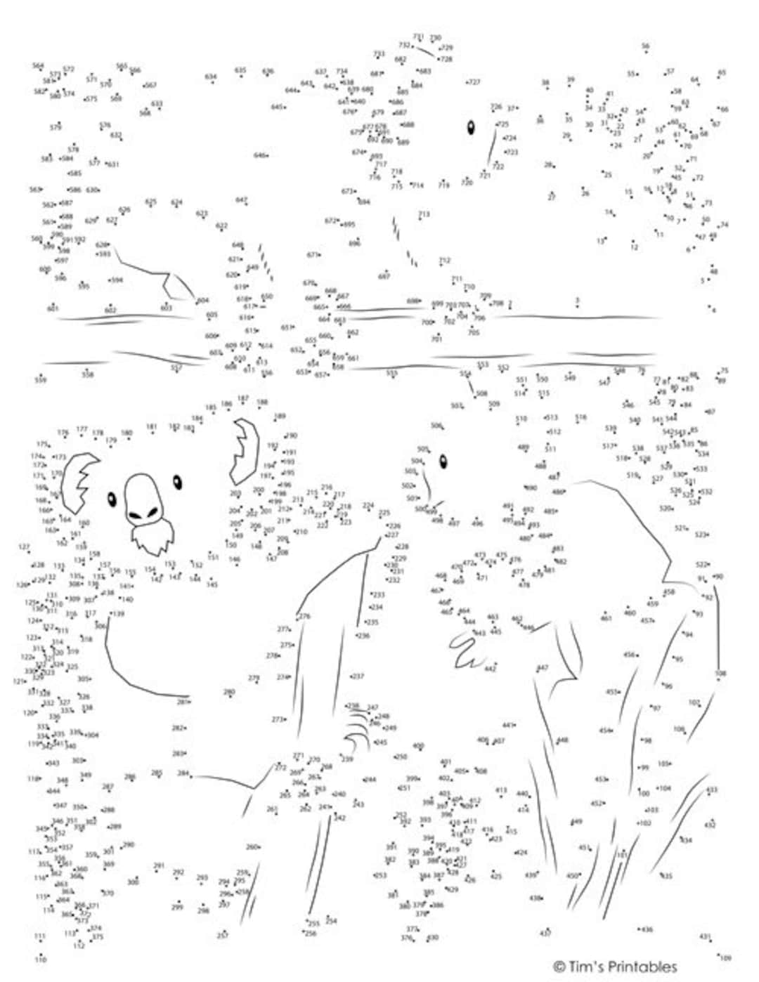 Koala Dot-to-dot / Connect the Dots PDF - Etsy Australia