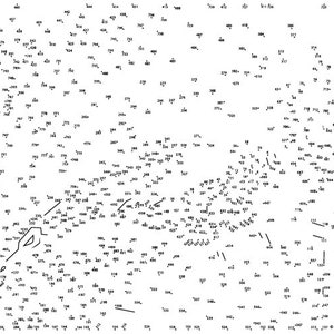 Dragon Dot-to-dot / Connect the Dots 945 Dots - Etsy