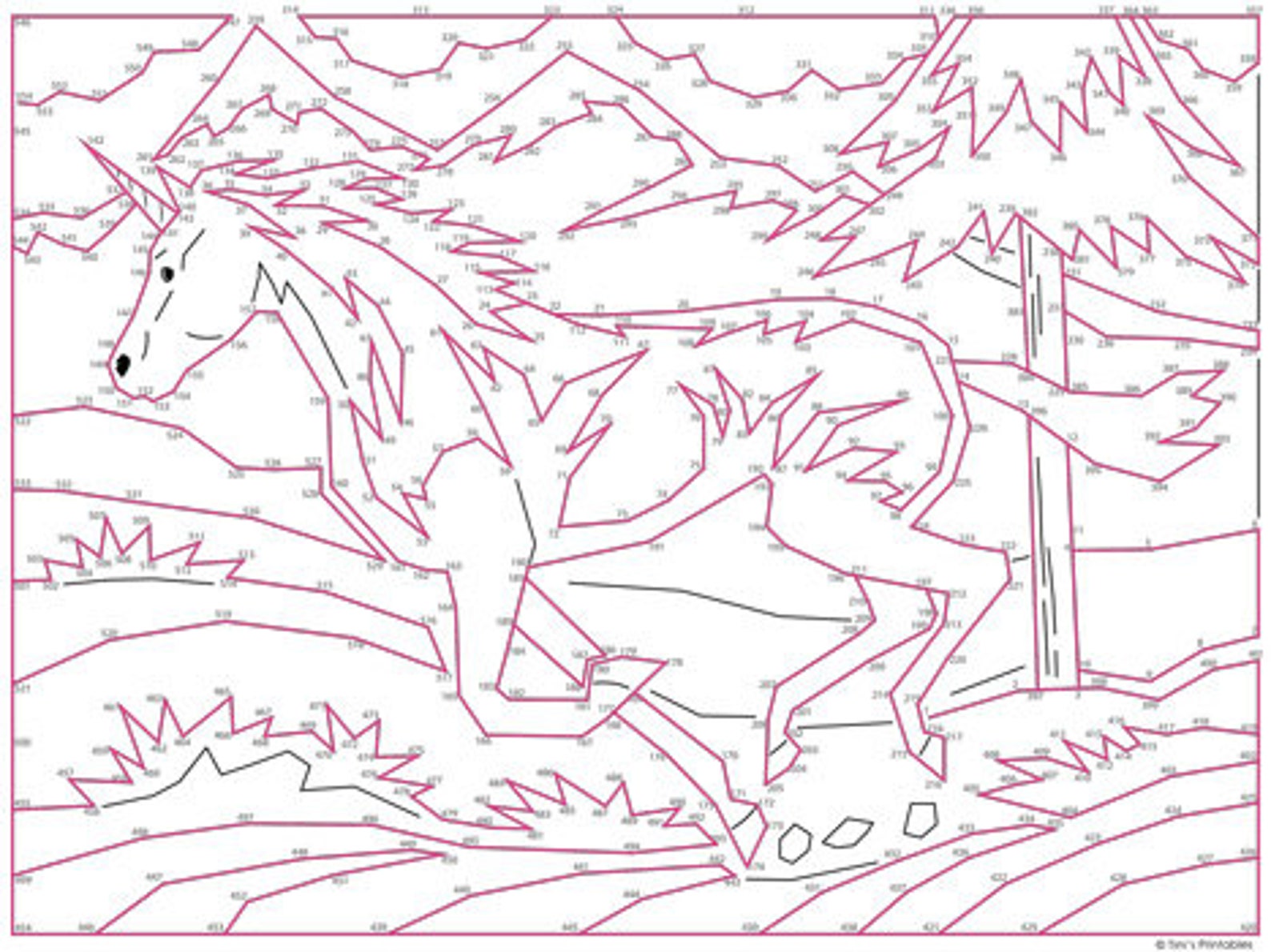 Unicorn Dot-to-dot / Connect the Dots PDF - Etsy