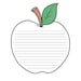 Apple Writing Paper Templates - Etsy