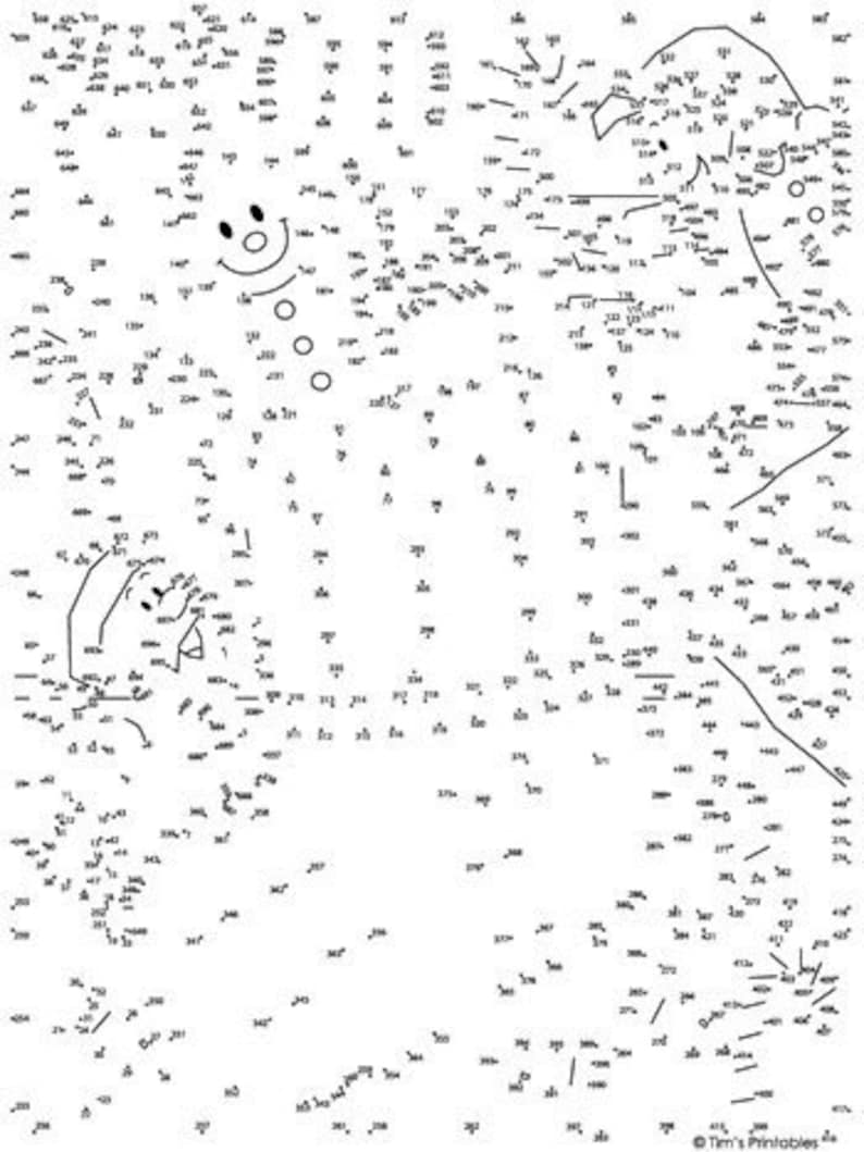 Christmas Stocking Extreme Difficulty Dot-to-dot / Connect the Dots PDF ...