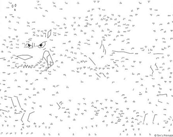 Dodo Bird Dot-to-dot / Connect the Dots PDF - Etsy