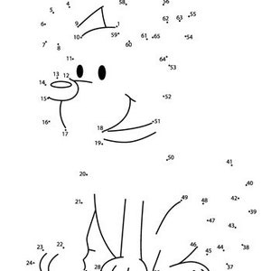 Animal Easy & Medium Difficulty Dot-to-dot PDF Packet - 24 Activities ...