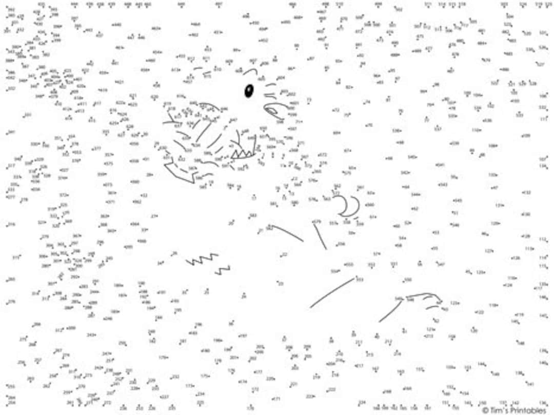 Otter Extreme Difficulty Dot-to-dot / Connect the Dots PDF - 651 Dots ...