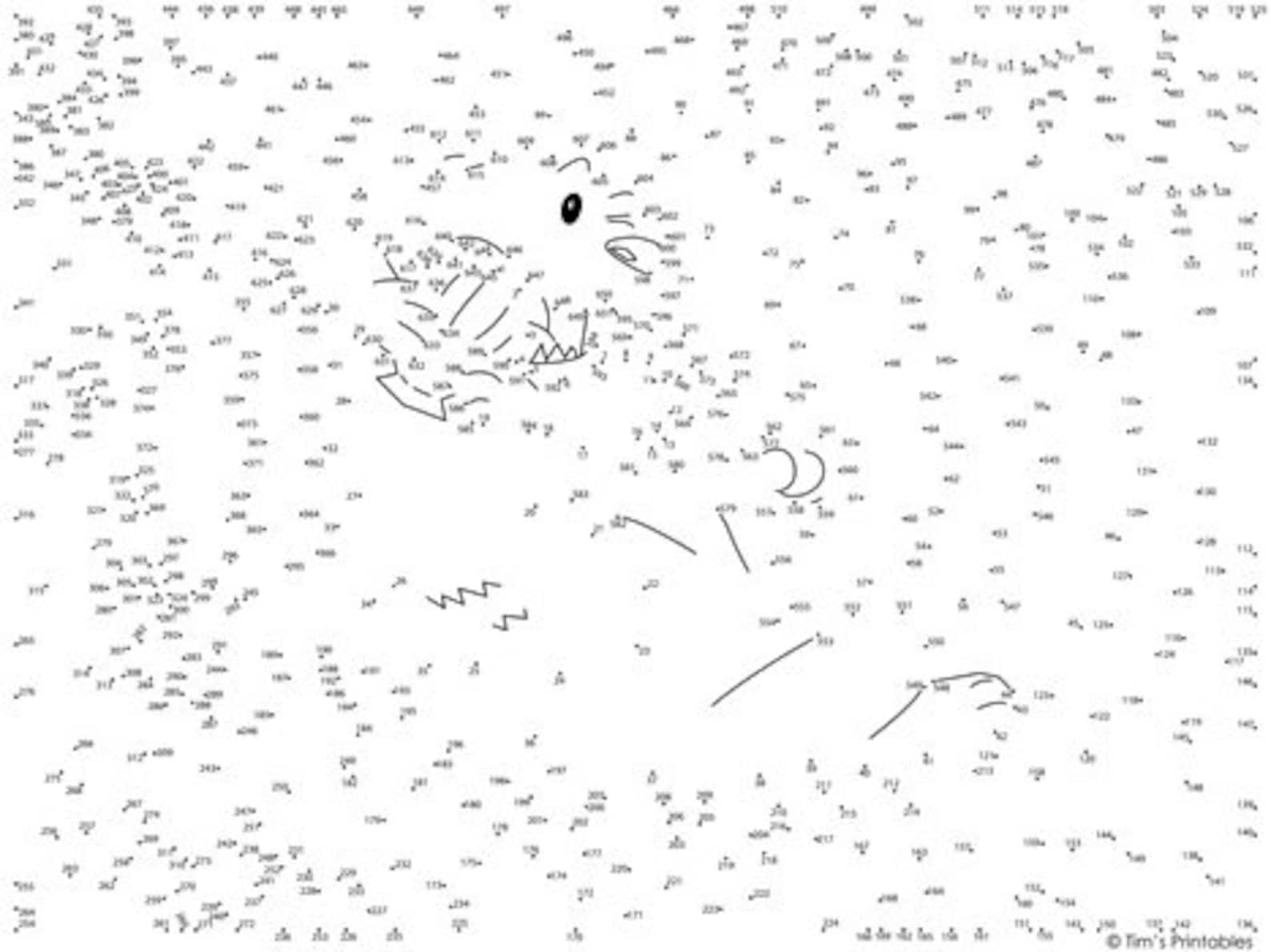 Otter Extreme Difficulty Dot-to-dot / Connect the Dots PDF - 651 Dots ...