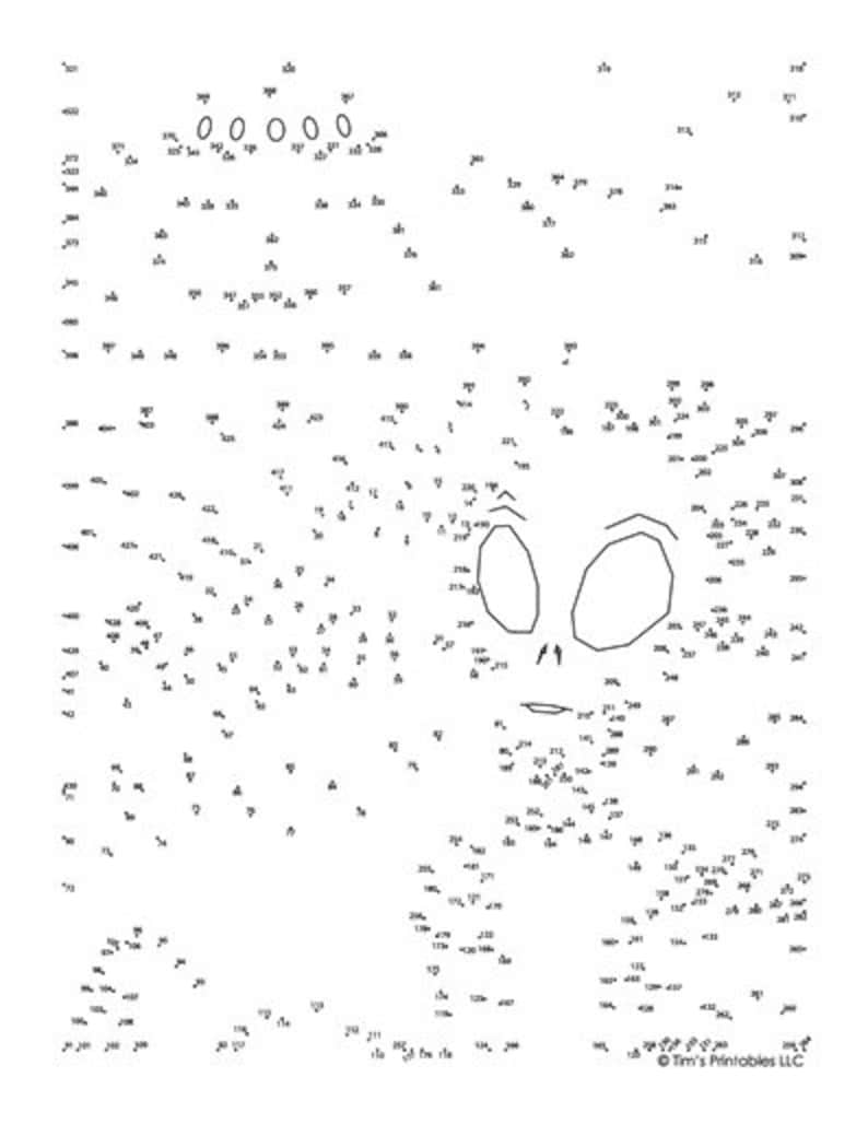 Martian Extreme Difficulty Dot-to-dot / Connect the Dots PDF - Etsy