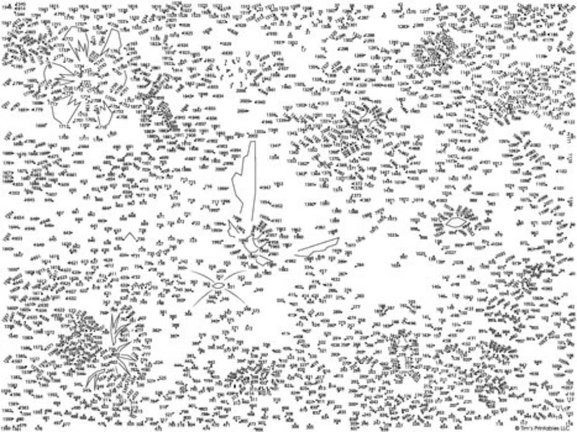 Butterfly Epic Dot-to-dot / Connect the Dots PDF - 2008 Dots! - Etsy