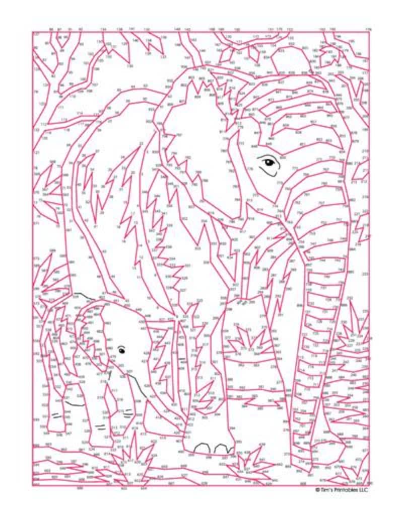 Animal Extreme Difficulty Dot-to-dot / Connect the Dots Vol. 4 PDF - Etsy