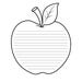 Apple Writing Paper Templates - Etsy