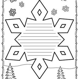 Christmas / Winter Writing Paper Templates - Etsy