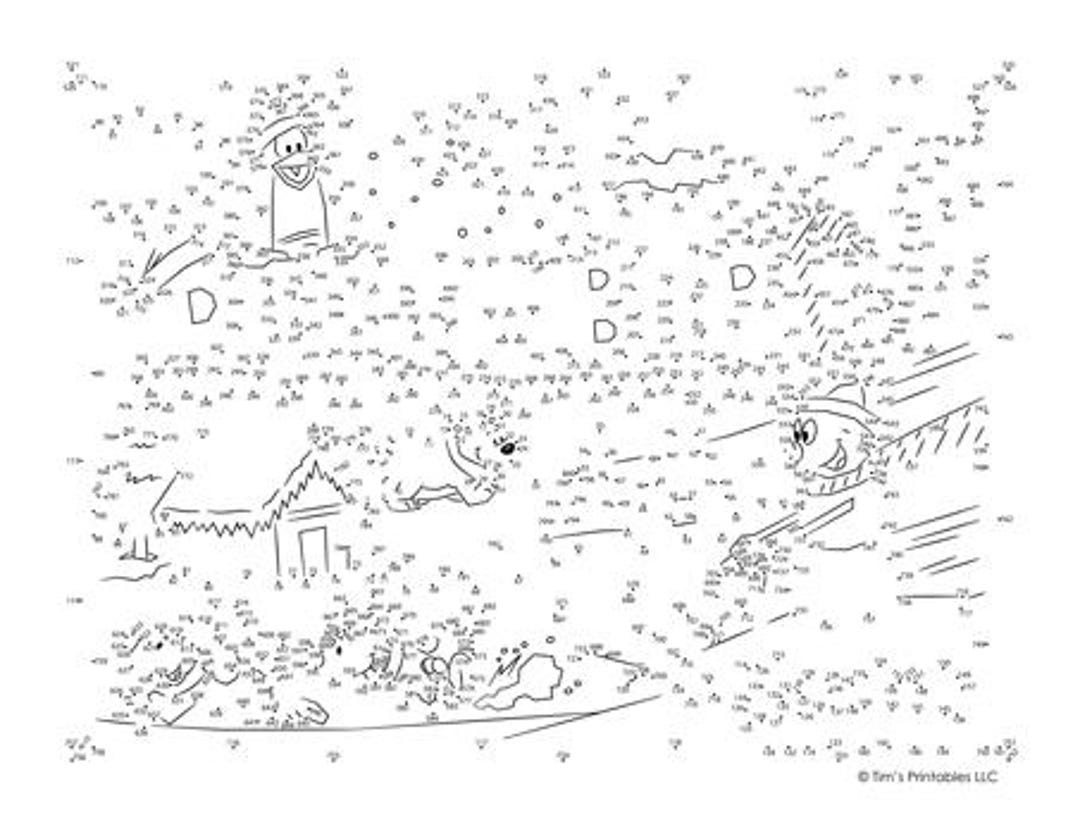 December Extreme Difficulty Dot-to-dot PDF - Etsy
