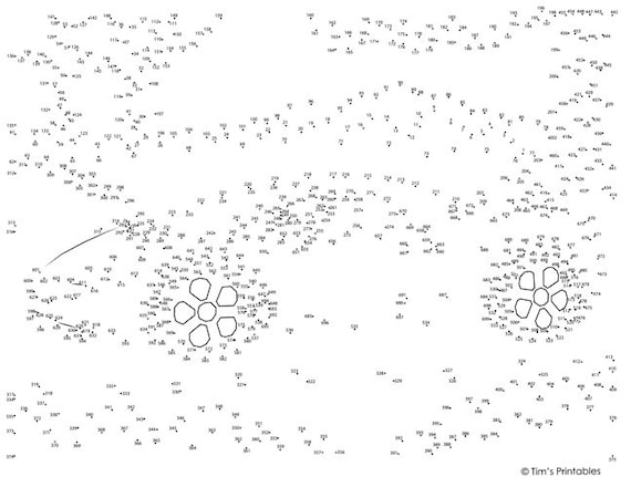 Sports Car Dot-to-dot / Connect the Dots PDF | Etsy
