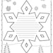 Snowflake Writing Paper Templates - Etsy