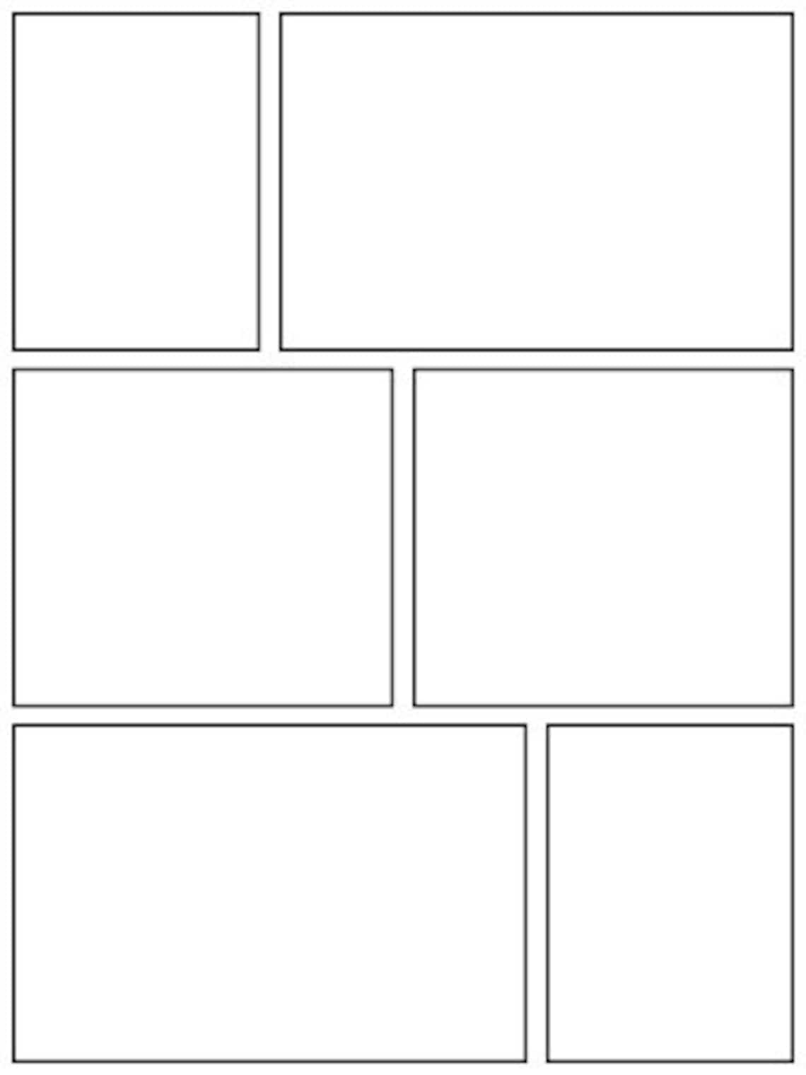 Comic Book Paper Templates PDF - 100 Printable Layouts for Kids - Etsy