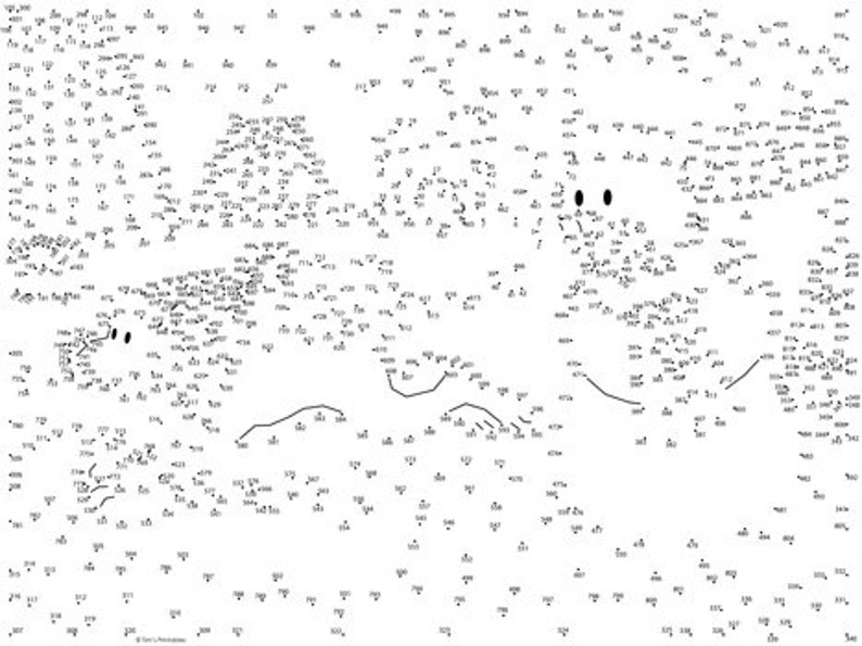 Winter Extreme Difficulty Dot-to-dot / Connect the Dots PDF - Etsy