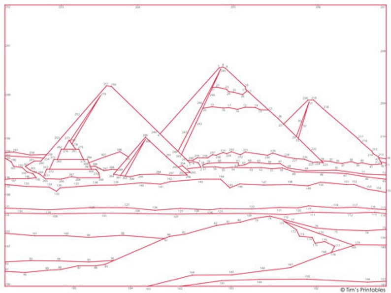 Pyramids of Egypt Dot-to-dot / Connect the Dots PDF - Etsy UK
