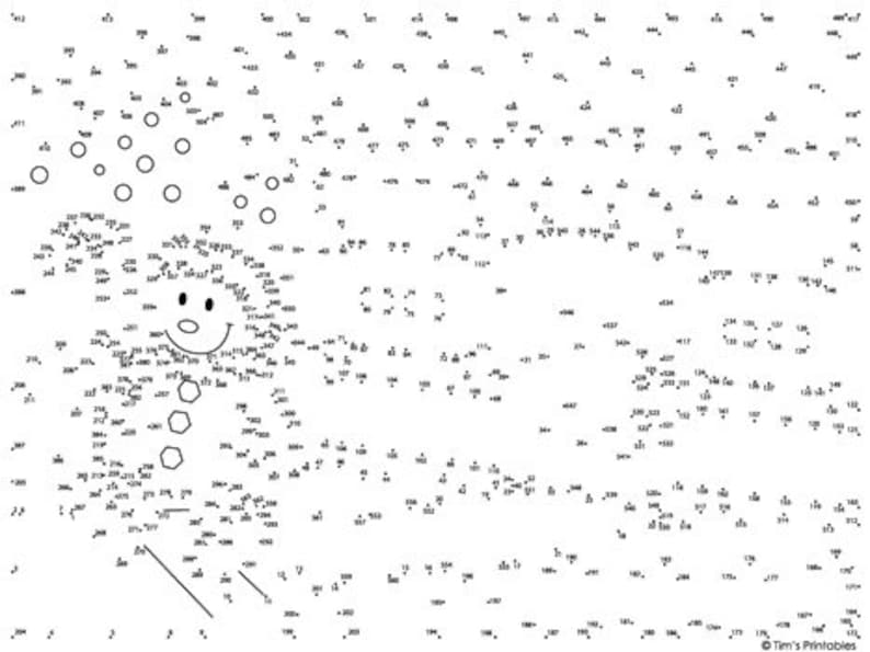 Gingerbread Man Extreme Difficulty Dot-to-dot / Connect the Dots PDF - Etsy
