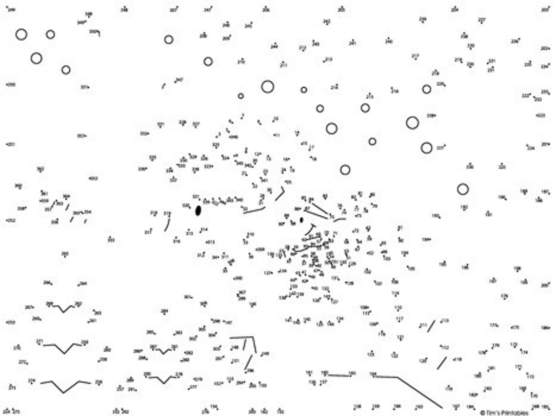 Christmas Extreme Difficulty Dot-to-dot: the Mouse and the Reindeer - Etsy