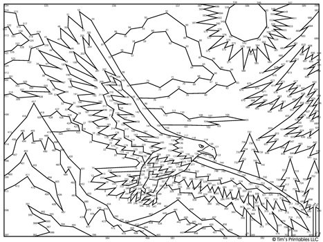 Eagle Dot-to-dot / Connect the Dots PDF - Etsy