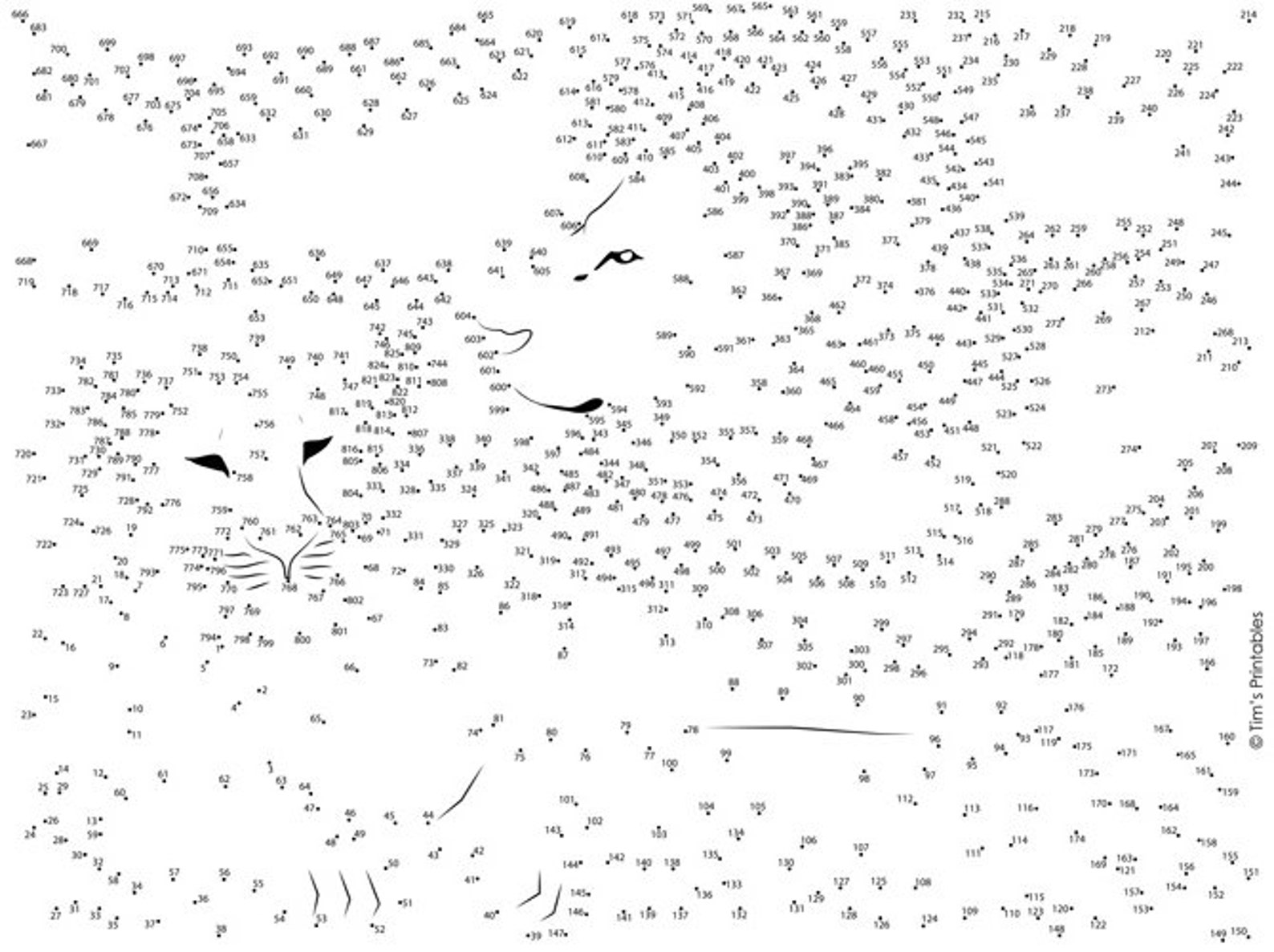 Animal Extreme Difficulty Dot-to-dot / Connect the Dots Vol. 1 PDF - Etsy