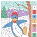 Winter Color by Number - the Penguin - Etsy