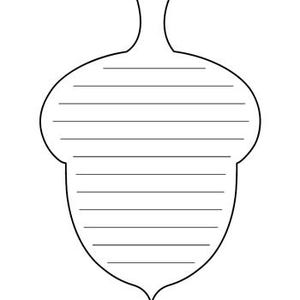 Acorn Writing Paper Templates - Etsy