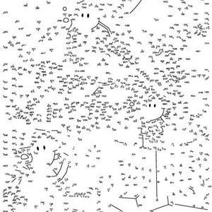 Santa's Reindeer Christmas Extreme Difficulty Dot-to-dot / Connect the ...