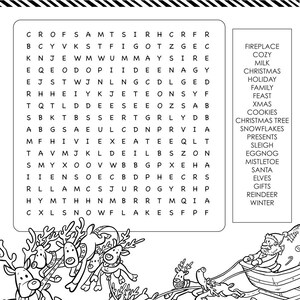 Christmas Word Search - Etsy