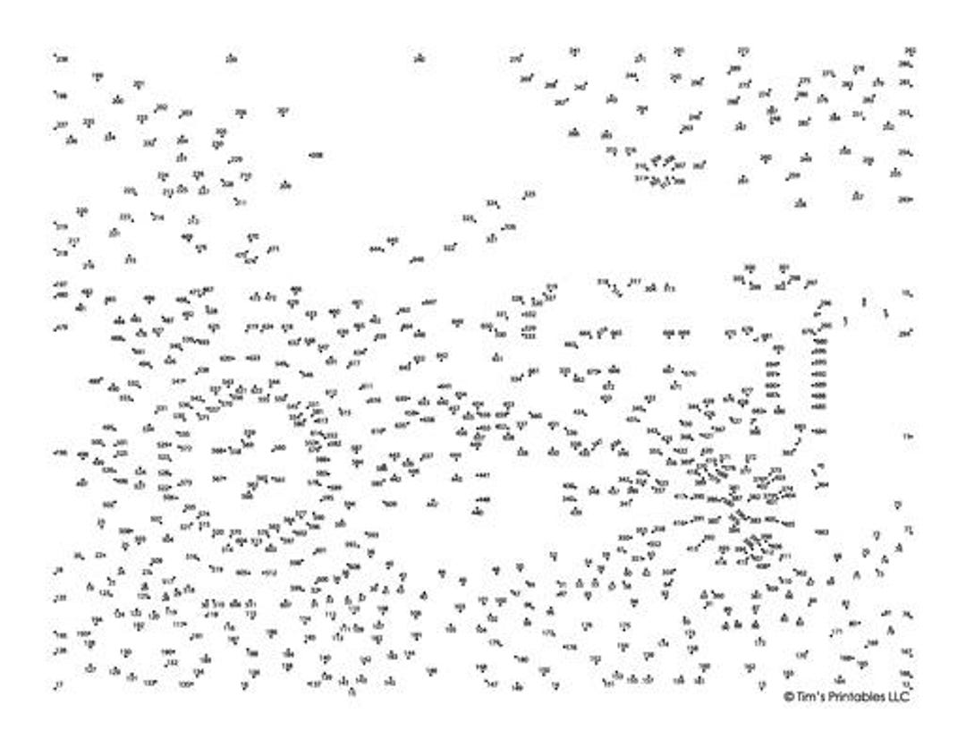 Tractor Dot-to-dot / Connect the Dots - Etsy