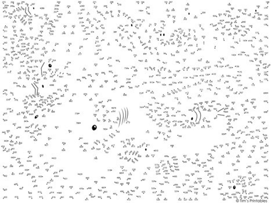 Whale Shark Extreme Difficulty Dot-to-dot / Connect the Dots PDF - Etsy