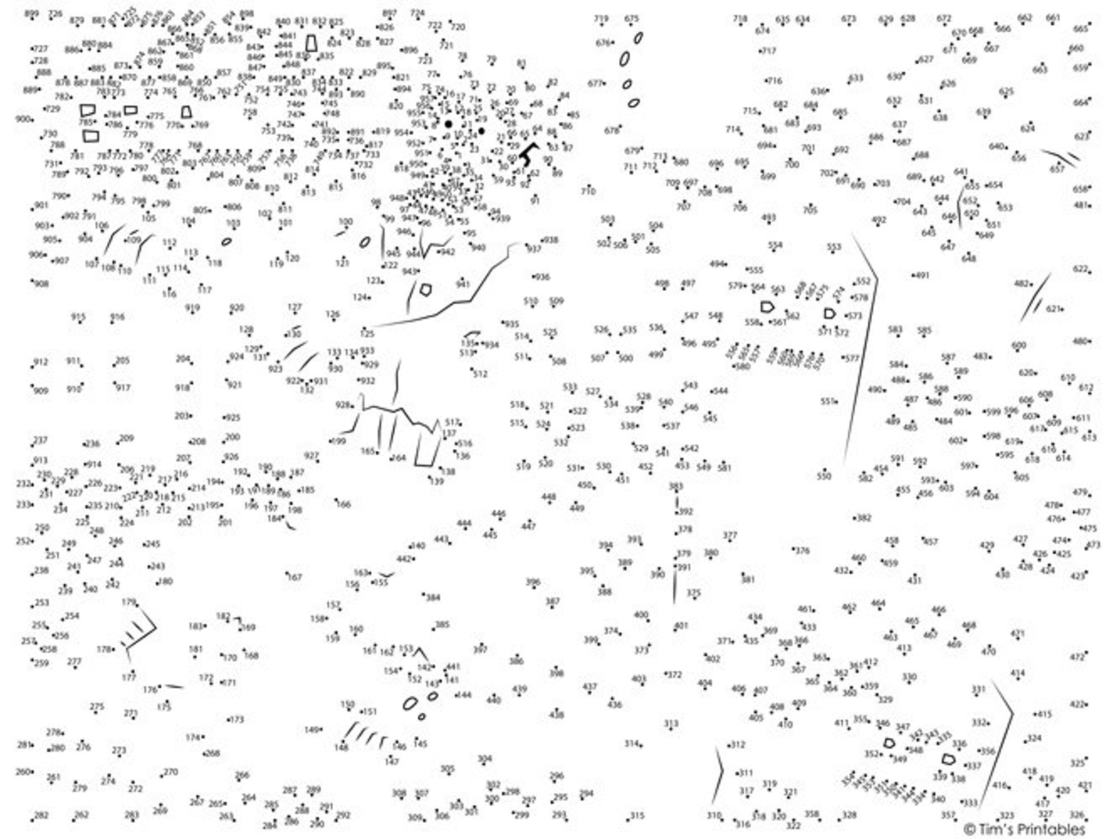 Zombie Dot-to-dot / Connect the Dots 957 Dots - Etsy