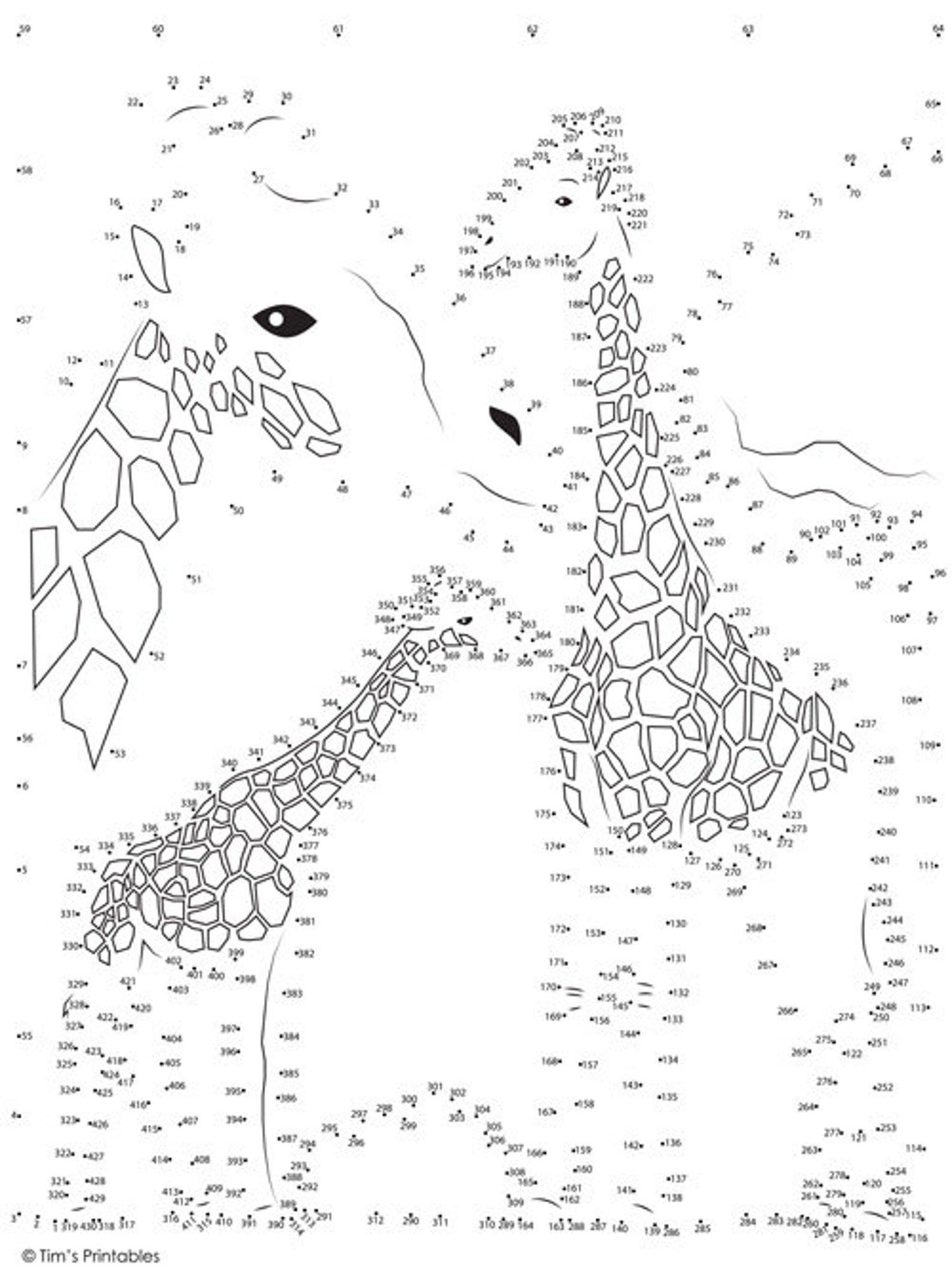 Animal Extreme Difficulty Dot-to-dot / Connect the Dots Vol. 1 PDF - Etsy