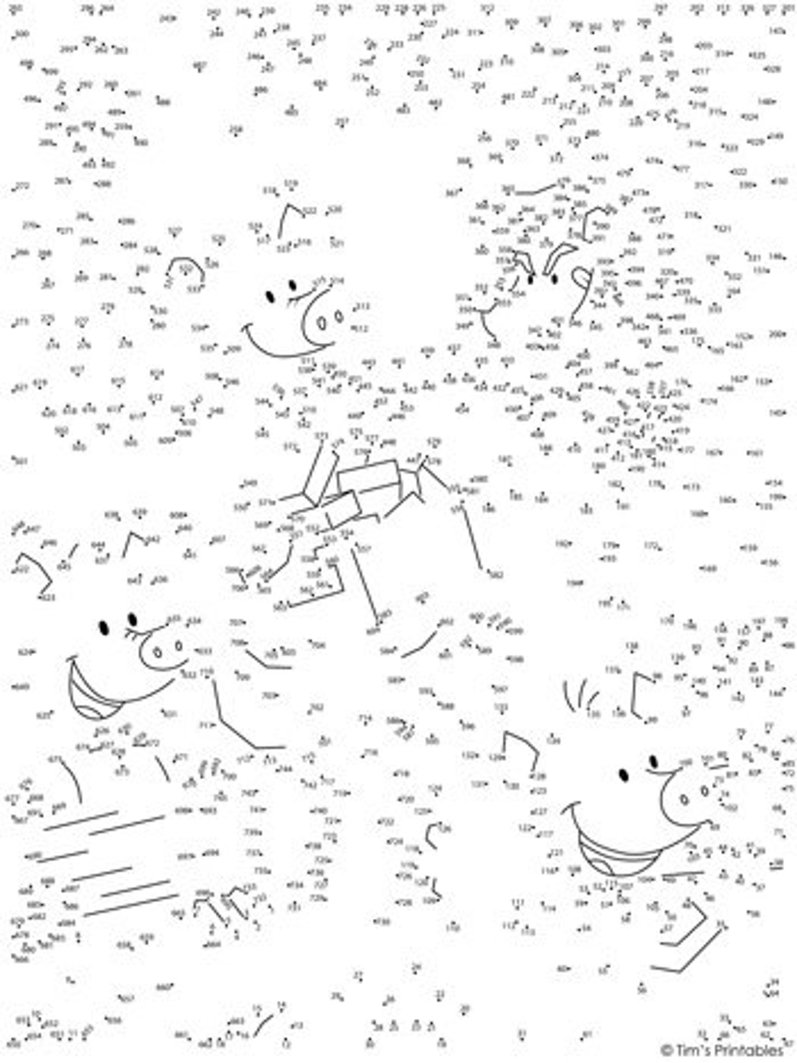 Three Little Pigs Extreme Difficulty Dot-to-dot / Connect the Dots PDF ...
