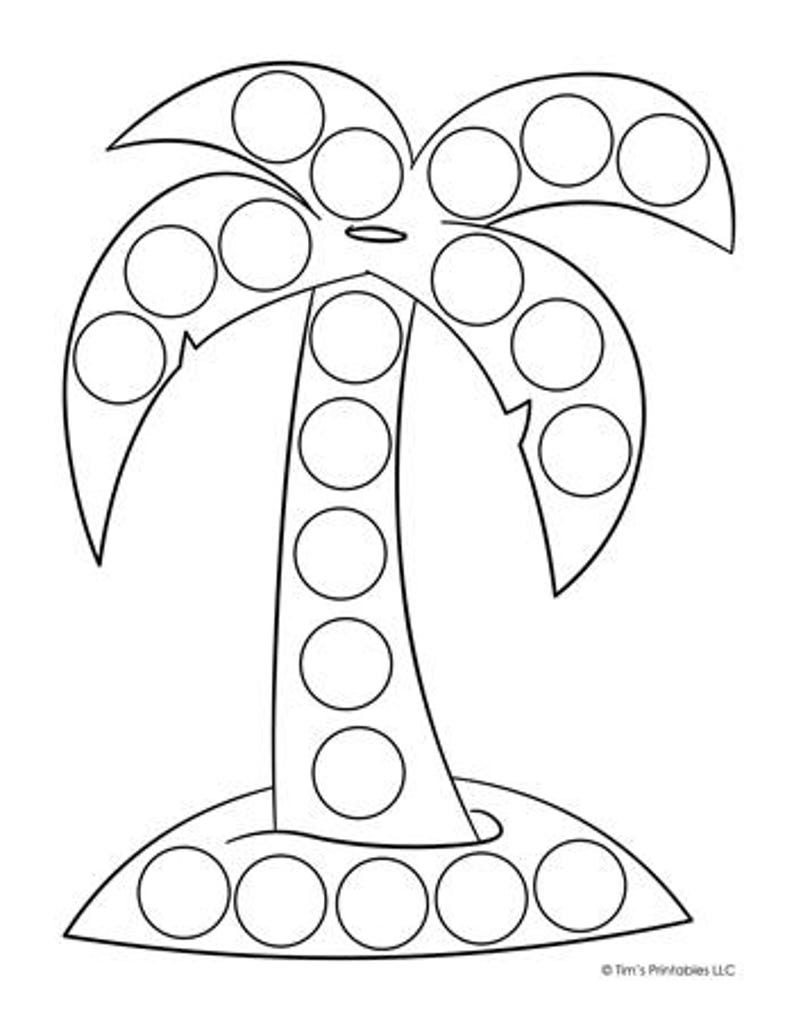 Summer Dot Marker Worksheets - Etsy
