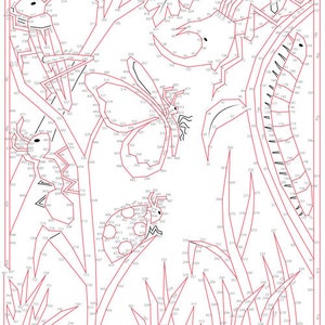 Insect Dot-to-dot / Connect the Dots PDF - 881 Dots - Etsy