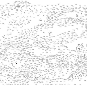 Shark Dot-to-dot / Connect the Dots - 1615 Dots - Etsy
